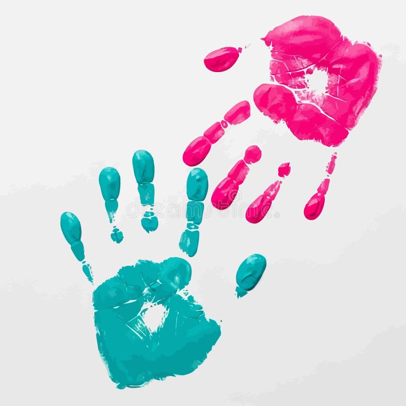 Vector Art of Colorful Handprints a Vibrant Display of Creativity and ...