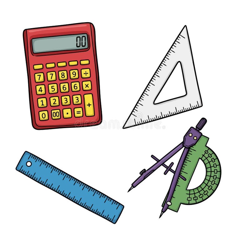 Colorful Protractor Ruler Stock Illustrations – 2,099 Colorful ...