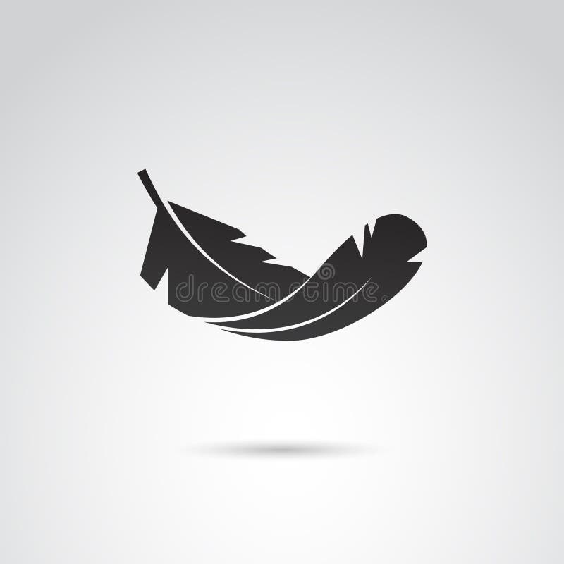 Feather Collection Vector Icon Set. Stock Vector - Illustration of ...