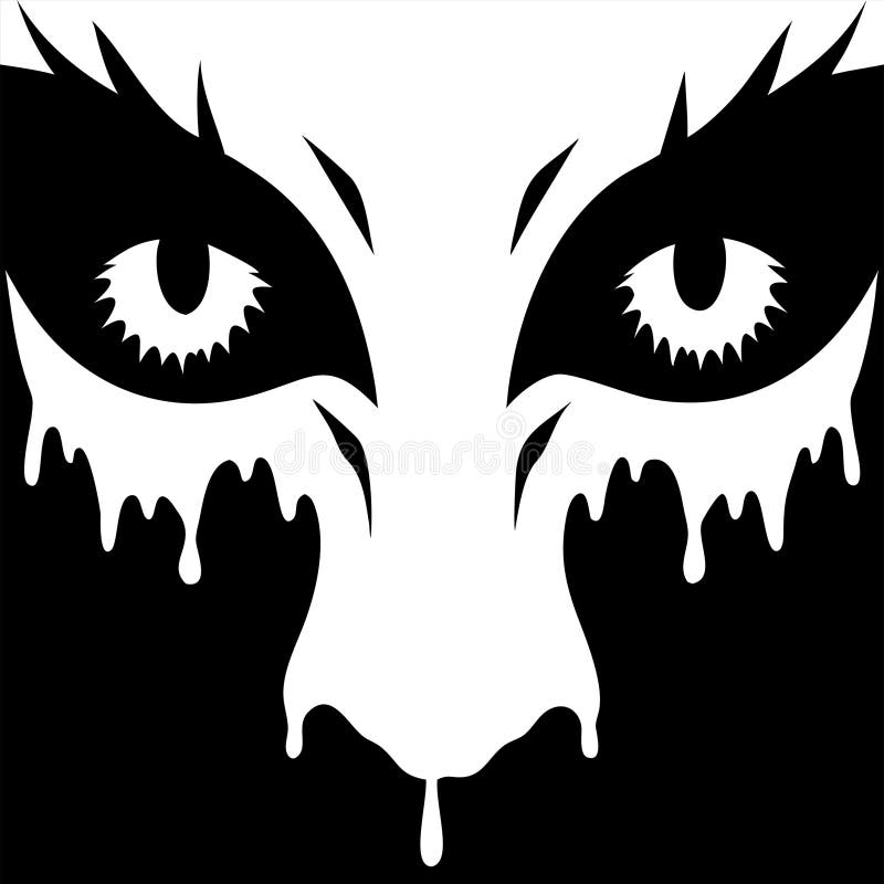 Dripping Gothic Eyes Vector Art for Tattoo and Design Inspirations ...