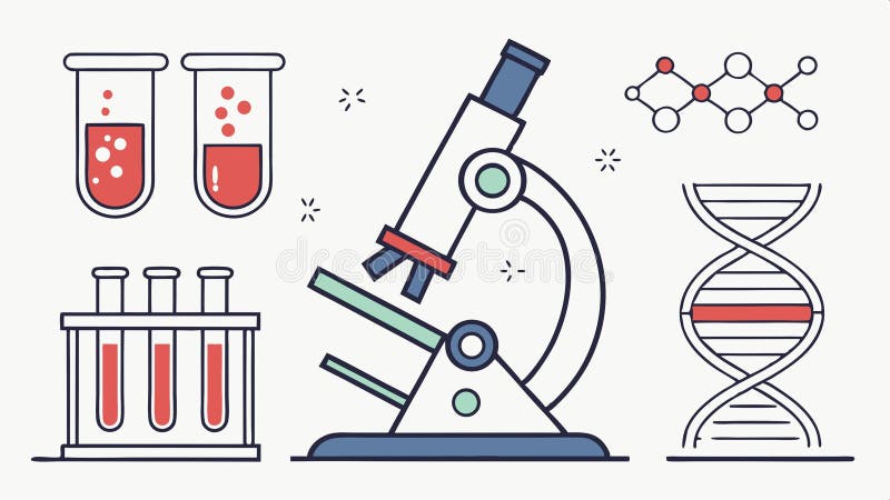 Microscopes and Lab Flasks, Science Research Tools for Laboratories and ...