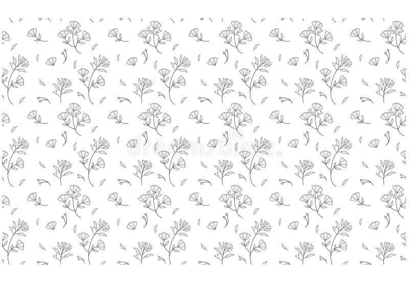 Vector Art Flower Pattern Design Stock Illustration - Illustration of ...
