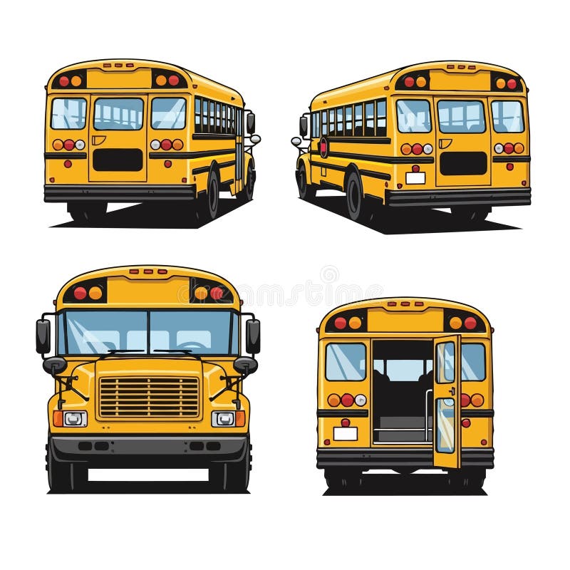 Yellow Automobile Different View Stock Illustrations – 268 Yellow ...