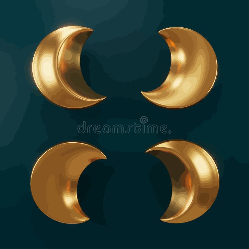 Golden Crescent Moons Stock Illustrations – 1,709 Golden Crescent Moons Stock Illustrations ...