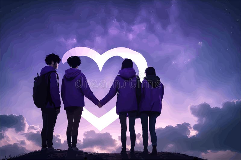 263 People Group Heart Shape Holding Hands Stock Photos - Free ...