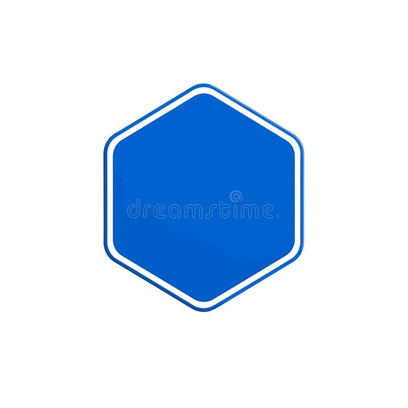 Blue Hexagonal Sign Stock Illustrations – 4,254 Blue Hexagonal Sign ...