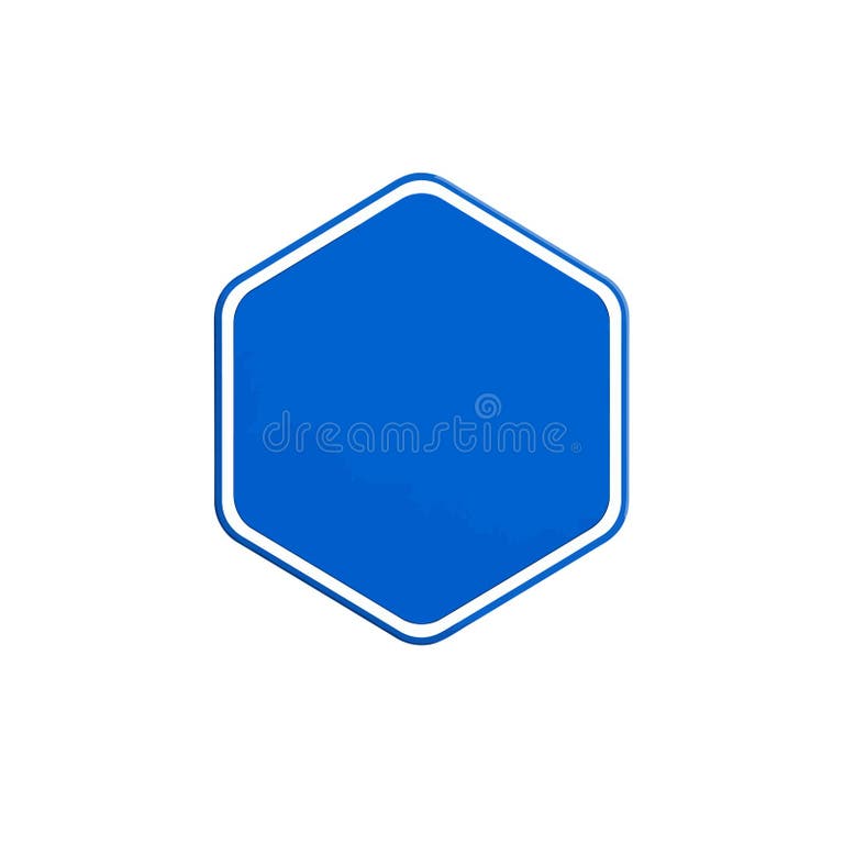 Blue Hexagonal Sign Stock Illustrations – 4,254 Blue Hexagonal Sign ...
