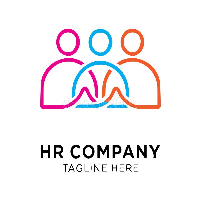 Vector Art of Hr Company Logo Featuring Interconnected People Outlines ...