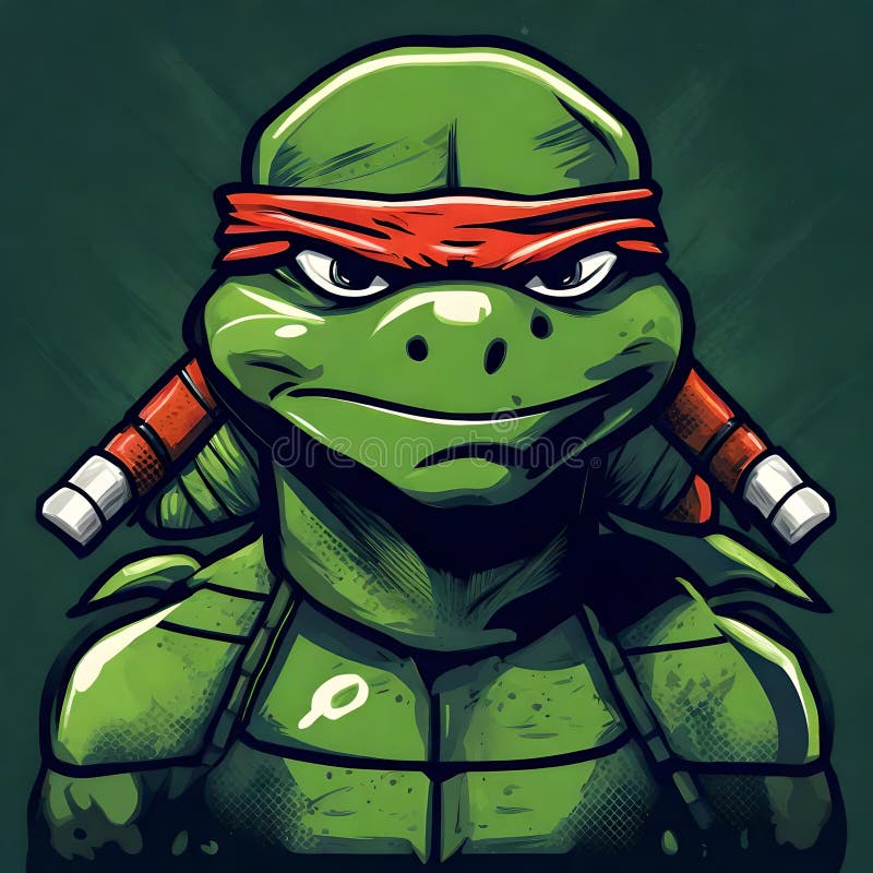 Vector Art Illustration of a Ninja Turtle Stock Illustration ...