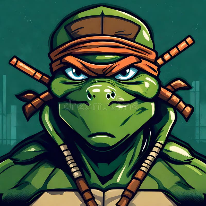 Vector Art Illustration of a Ninja Turtle Stock Illustration ...