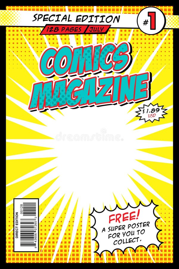 Free Editable Comic Book Cover Stock Illustrations – 7 Free Editable ...