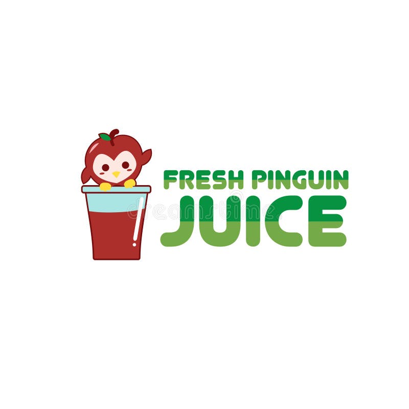 Vector Art Logo Template Del Logotipo Del Zumo De Fruta Y Ejemplo ...