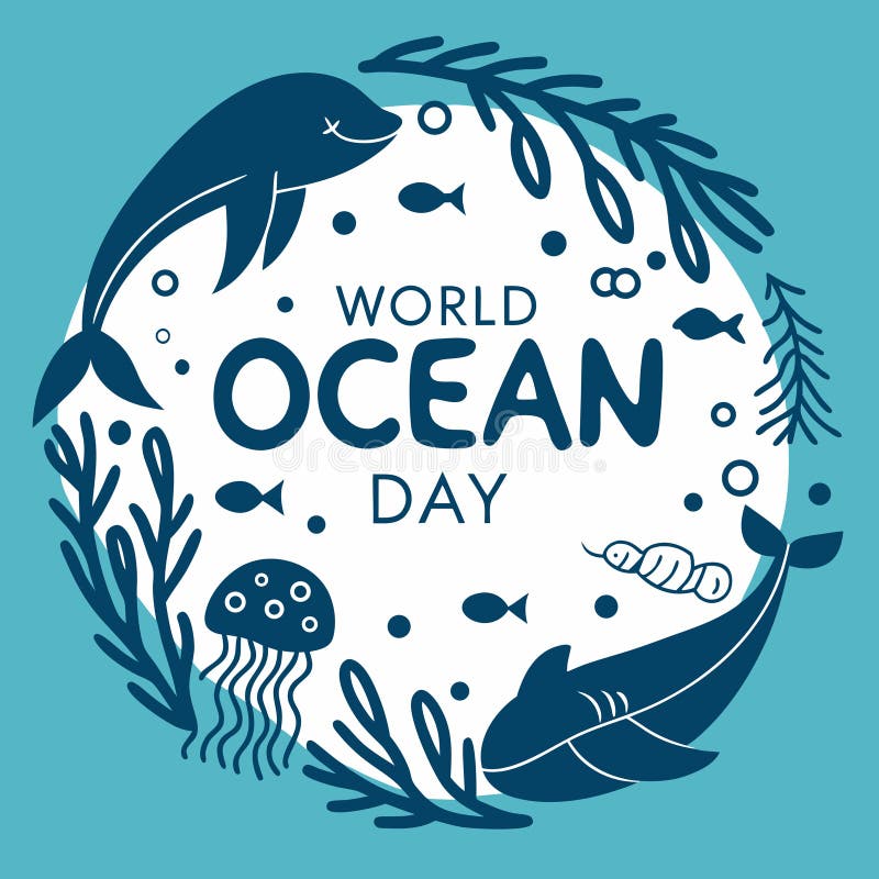 Vector Art of Ocean Life for Environmental Awareness Projects Stock ...