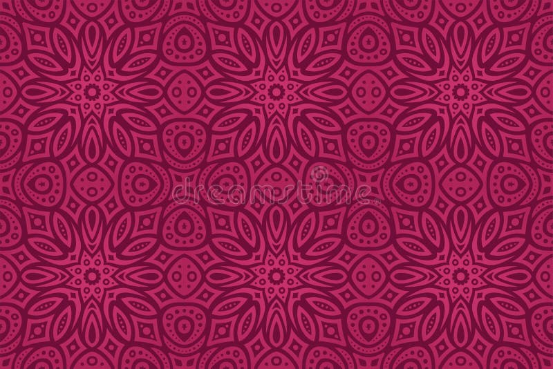 Vector Art with Pink Tile Seamless Pattern Stock Vector - Illustration ...