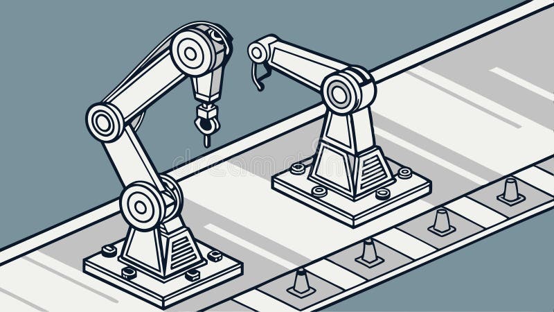 Robotic Arms Assembly Line, Automation, Industry, and Future Tech ...