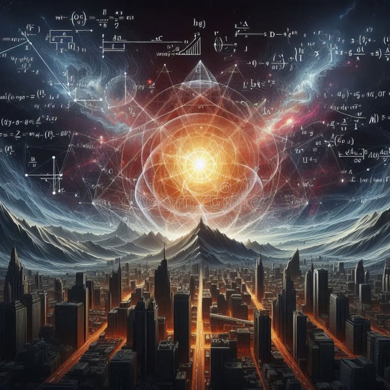 Vector Art Scalable Graphics Created with Mathematical Equations Stock ...