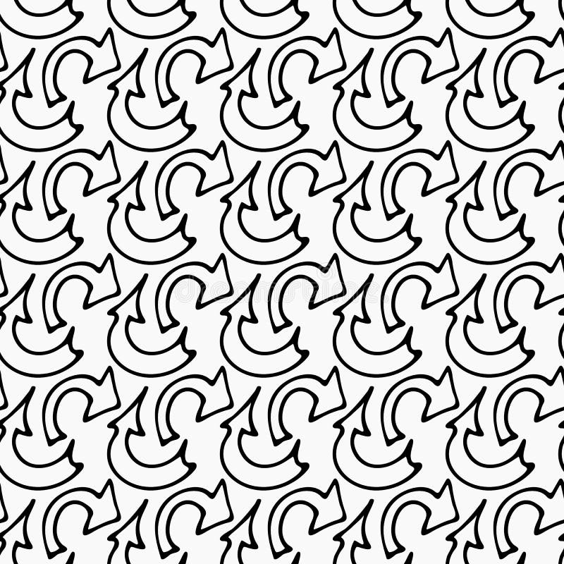 Vector Art Seamless Arrow Pattern Stock Vector - Illustration of ...