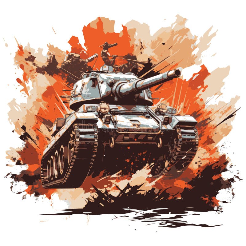 Vector Art for T-shirt Design War Theme Stock Illustration ...