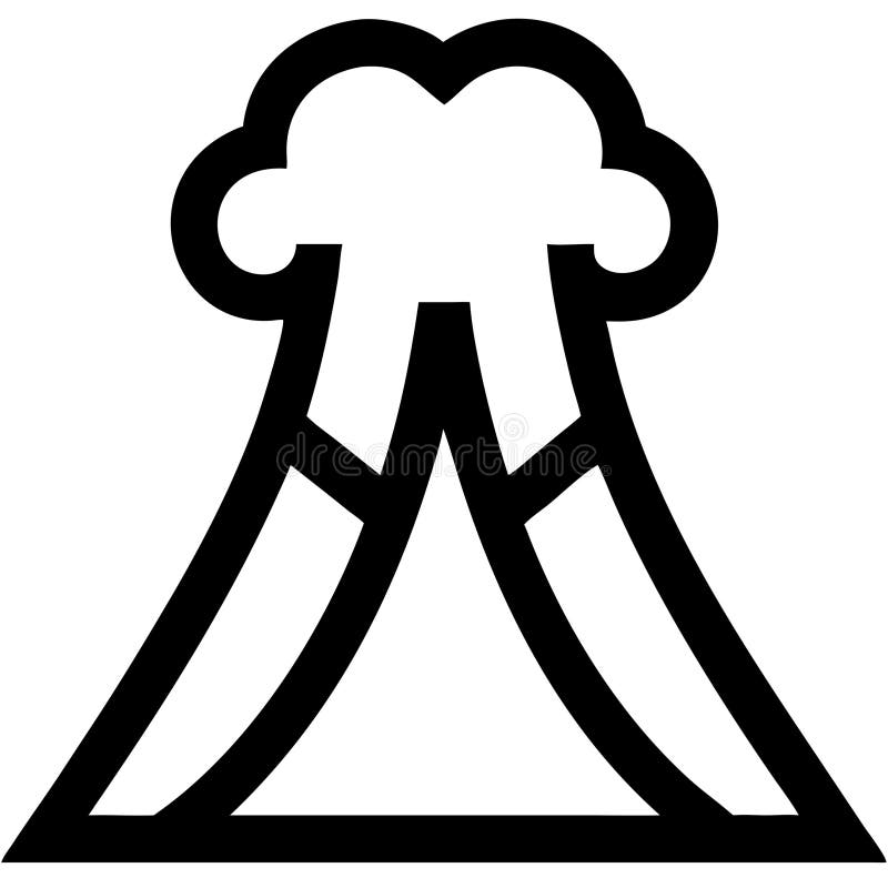 Abstract Tree with Cloud Canopy Vector Art for Logos and Design ...