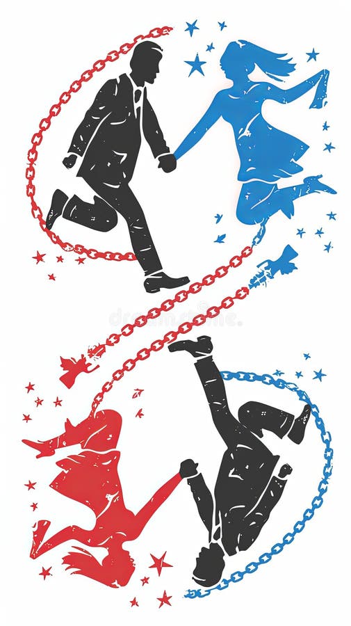 Abstract Depiction of Human Connectedness and Equality Stock ...