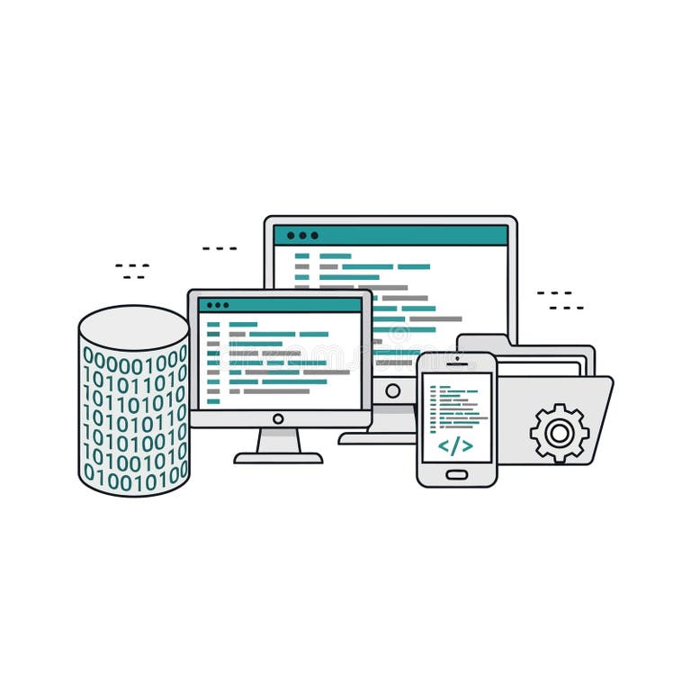 Software Coding Database Vector Stock Illustrations – 4,182 Software ...