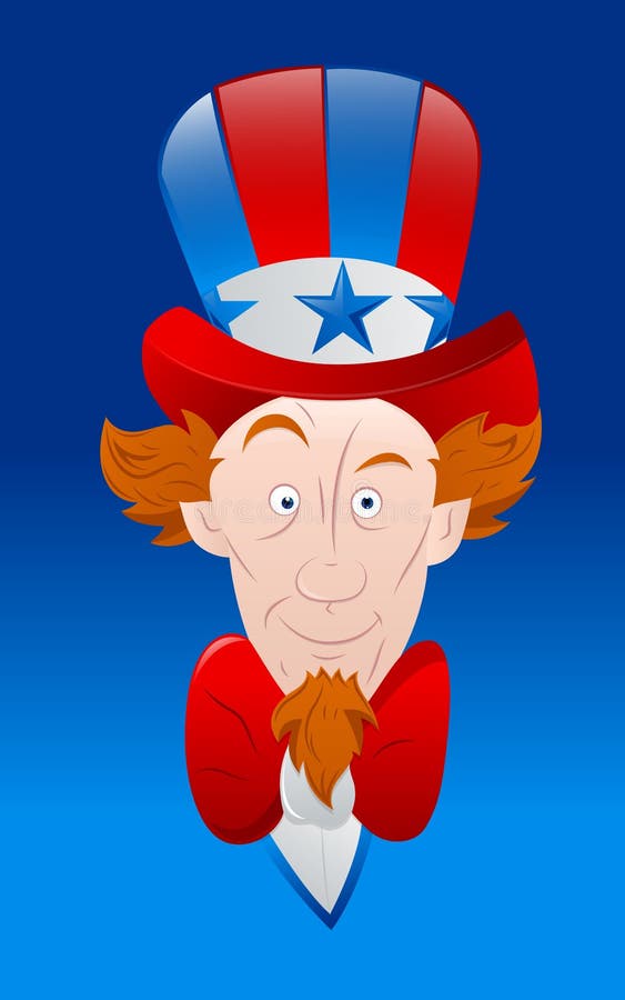 Uncle Sam Vector Sticker Art Stock Vector - Illustration of occasion ...