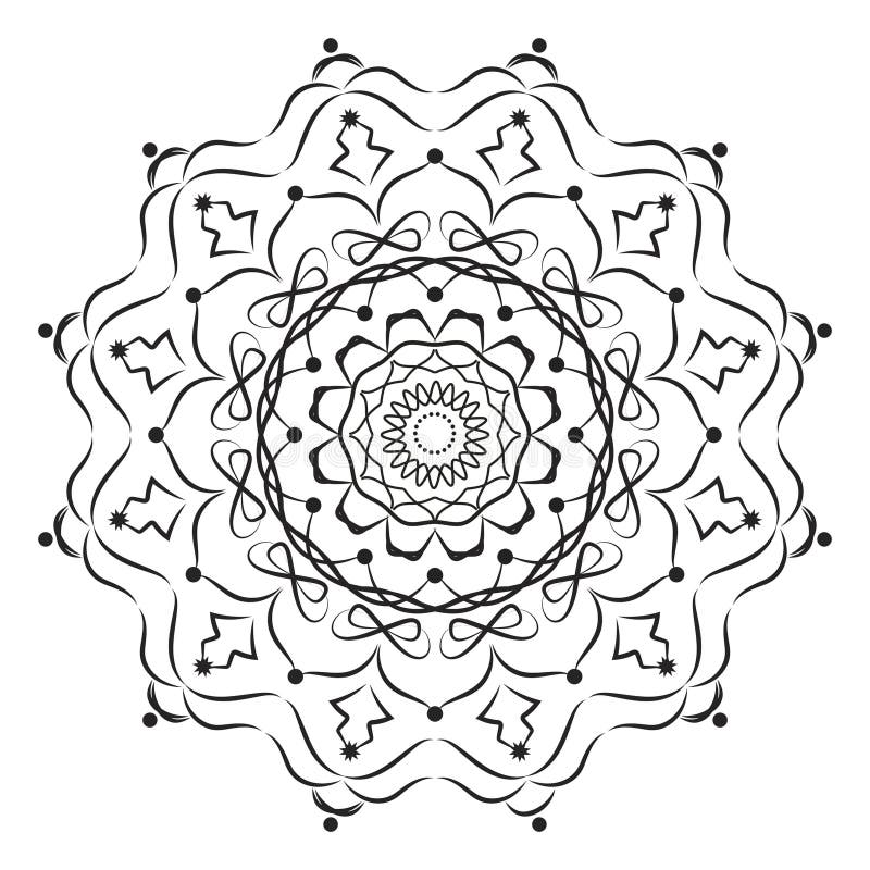 Vector Art Work of Mandala_black and White_pattern_1_3000x3000 Px Stock ...