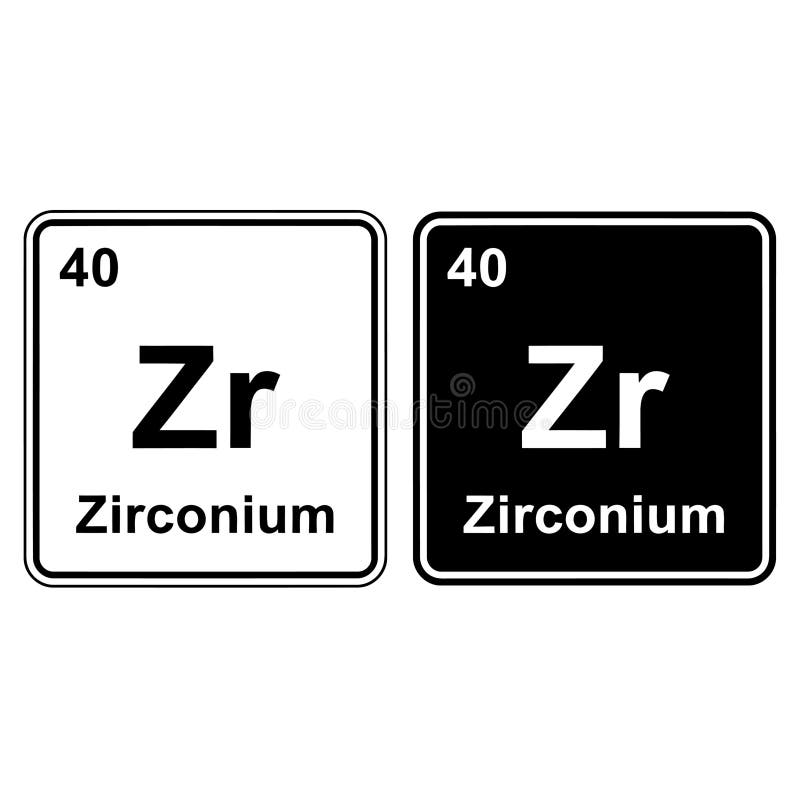 Vector Art of Zirconium Element Representation from the Periodic Table ...