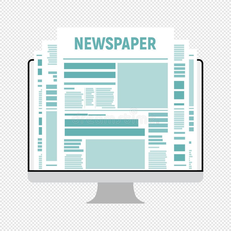 Vector Article Writing Design Concept, Flat Style with Article News ...
