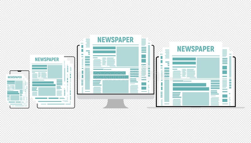 Vector Article Writing Design Concept, Flat Style with Article News ...