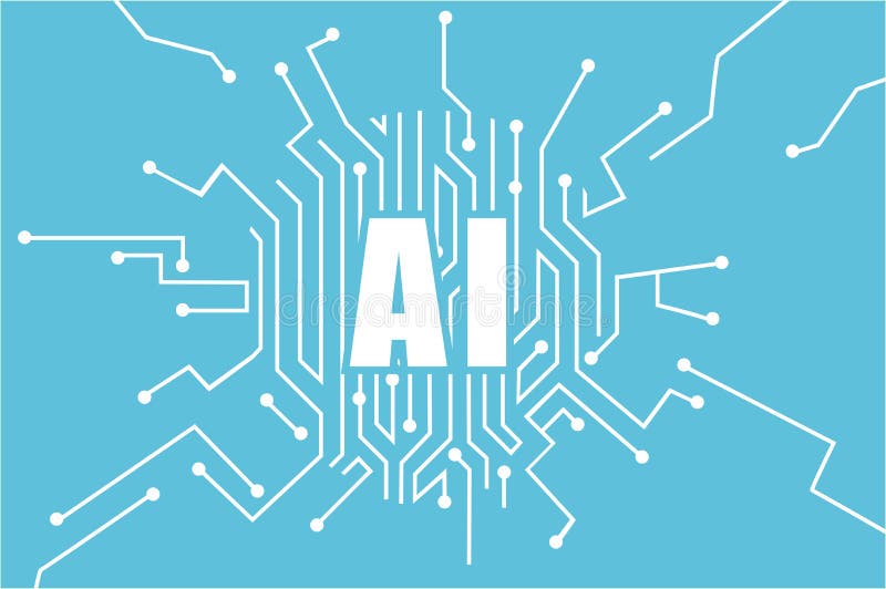 Vector of Artificial Intelligence Logo. Machine Learning Concept Stock ...