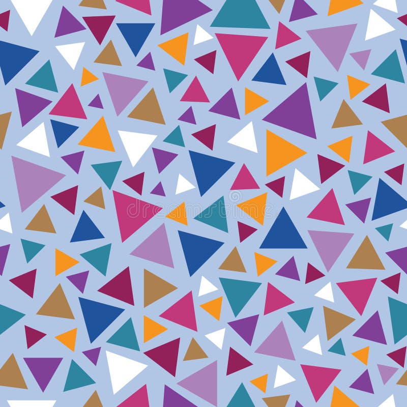Vector Artwork Colourful Triangle Tiles in a Mosaic Formation on a ...