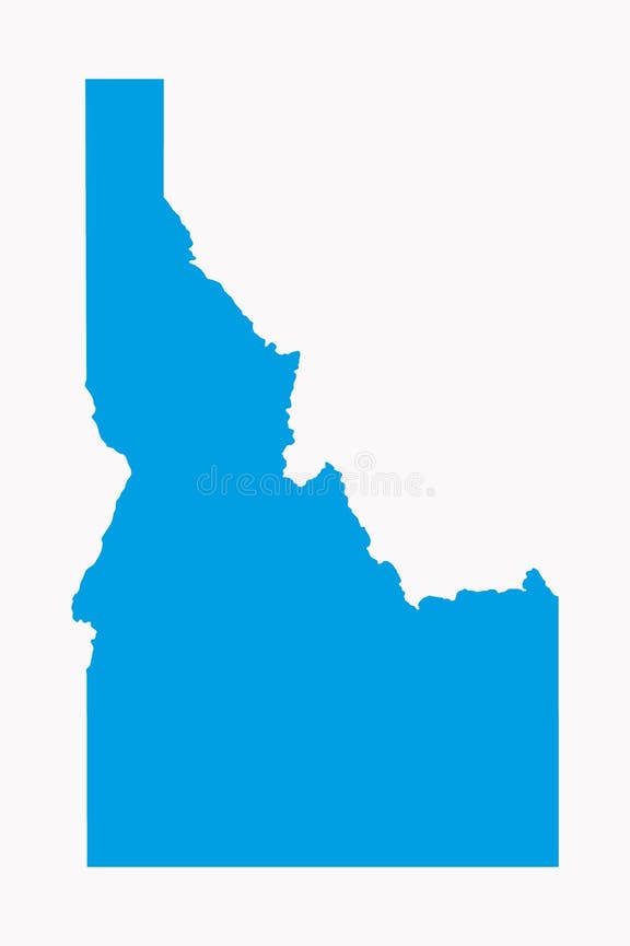 Vector Artwork of Detailed Outline Map of IDAHO Stock Illustration ...