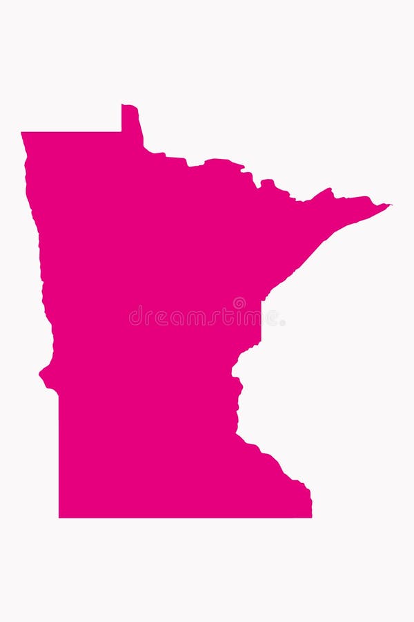 Vector Artwork of Detailed Outline Map of MINNESOTA Stock Vector ...