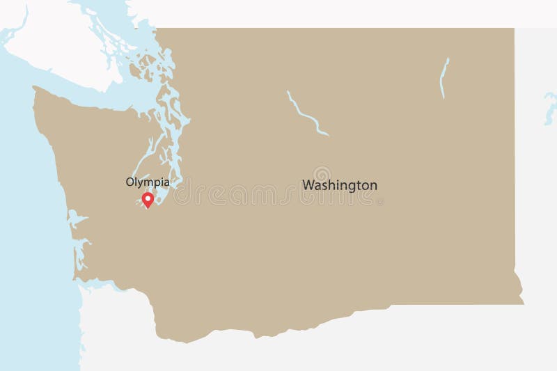 Detailed Washington Physical Map Stock Illustrations – 740 Detailed ...