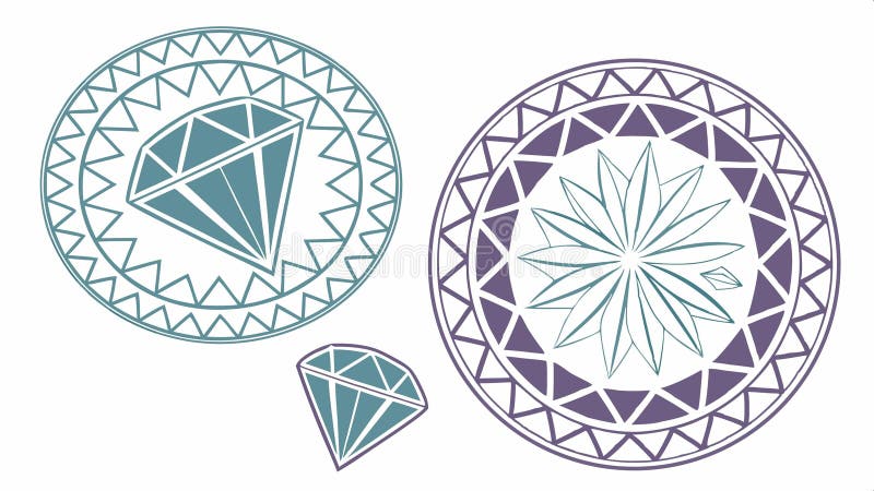 Diamond Gemstone Illustrations, Precious Stone Designs Vector Design ...