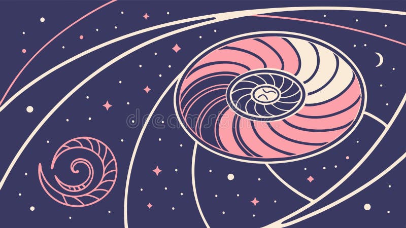 Galaxy Spiral, Cosmic Space Illustration Vector Design Generative AI ...