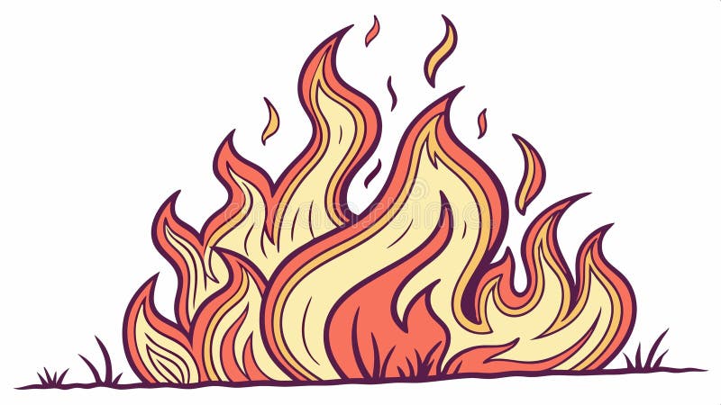 Fire Flame Design, Burning Graphic Element Vector Design Generative AI ...