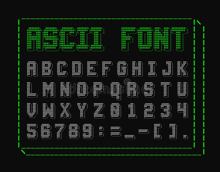 Vector Ascii Stock Illustrations – 132 Vector Ascii Stock Illustrations, Vectors & Clipart ...