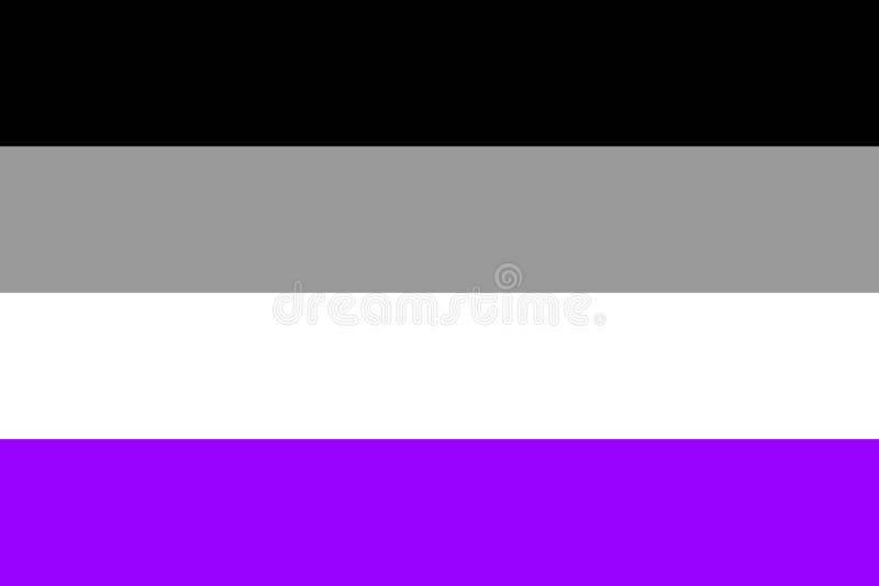 Vector Asexual Pride Flag Lgbt Community Symbol Stock Vector
