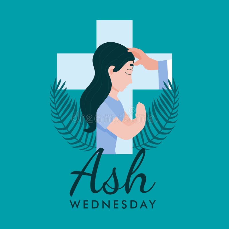 Vector Ash Wednesday Banner Template Stock Illustration - Illustration ...