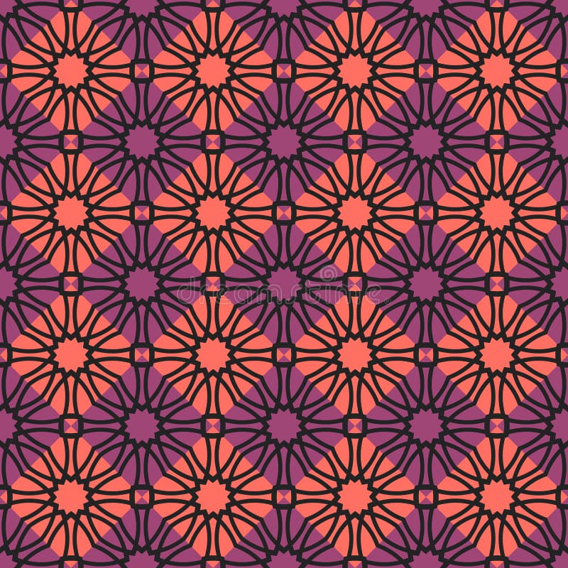 Vector Asian Geometric Pattern Stock Vector - Illustration of arabesque ...