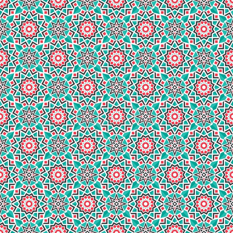 Vector Asian Geometric Pattern Stock Vector - Illustration of arabesque ...