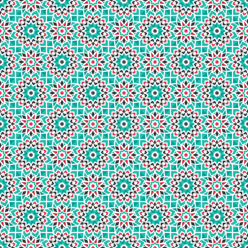 Vector Asian Geometric Pattern Stock Vector - Illustration of mosaic ...