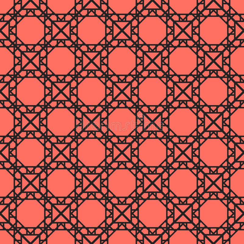 Vector Asian Geometric Pattern Stock Vector - Illustration of line ...