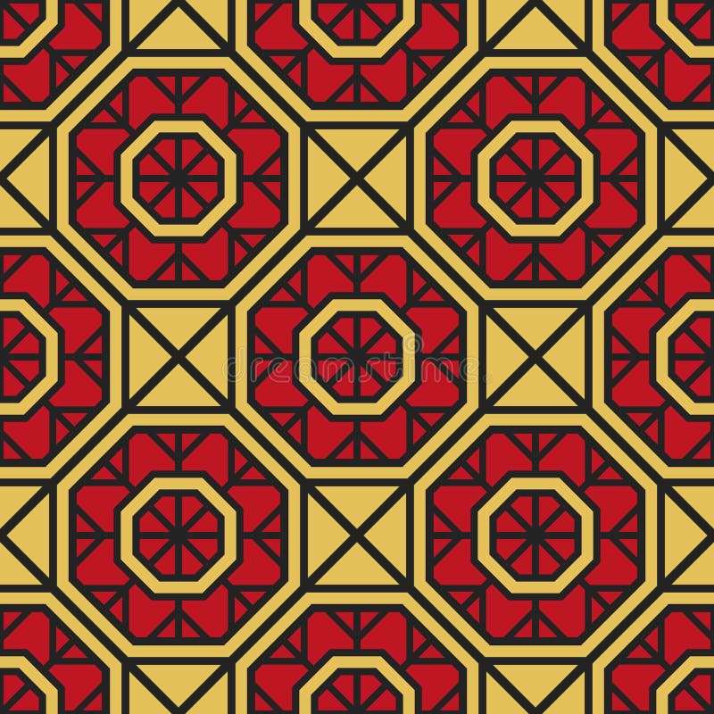 Vector Asian Geometric Pattern Stock Vector - Illustration of pakistani ...