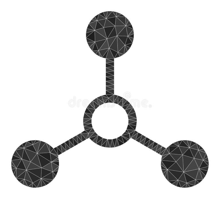 Vector Atom Links Triangle Filled Icon Stock Vector - Illustration of ...
