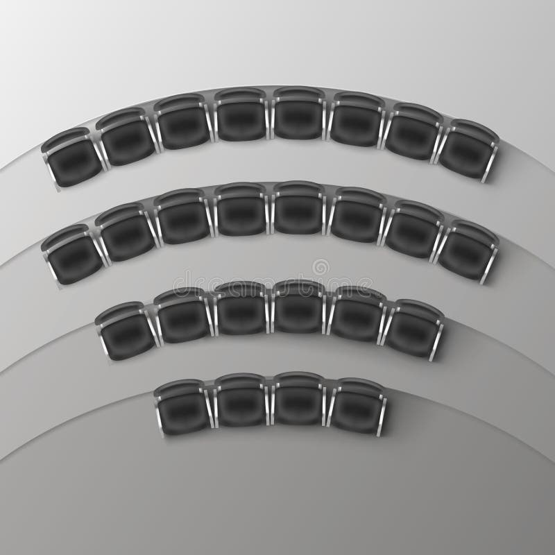 Vector Audience Auditorium Empty College Lecture Hall in University ...