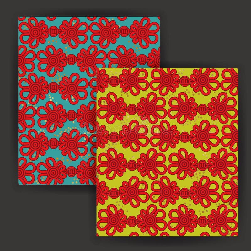 Vector Auspicious Chinese Knot Seamless Pattern with Gold Foil Stamp ...