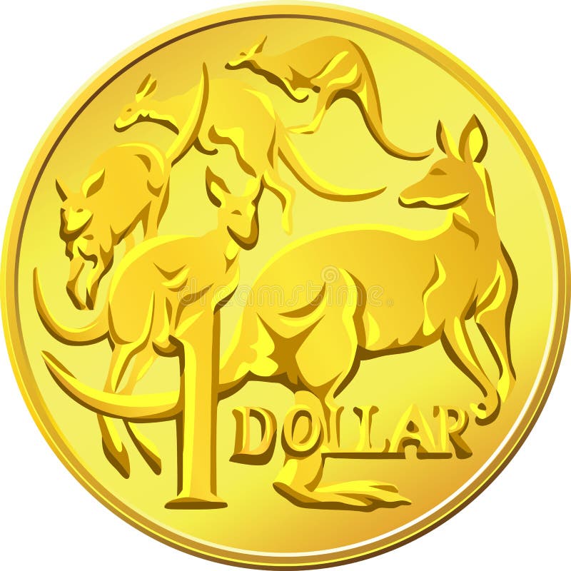 Vector Australian Money Gold Dollar Stock Vector - Illustration of ...